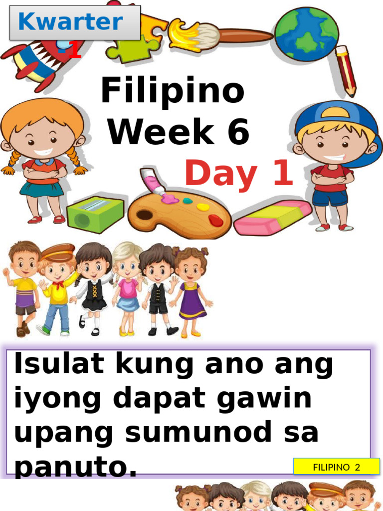 Quarter 1 Filipino Week 6 | PDF