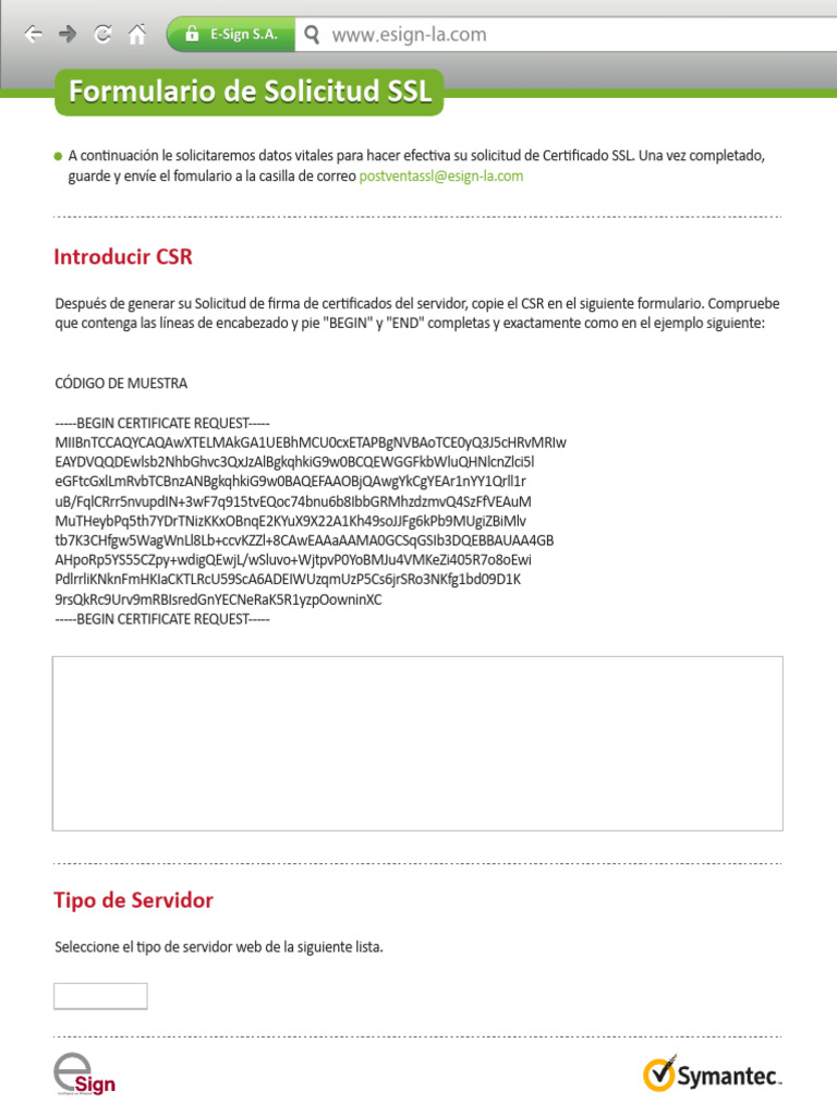 Form Solicitud SSL | PDF