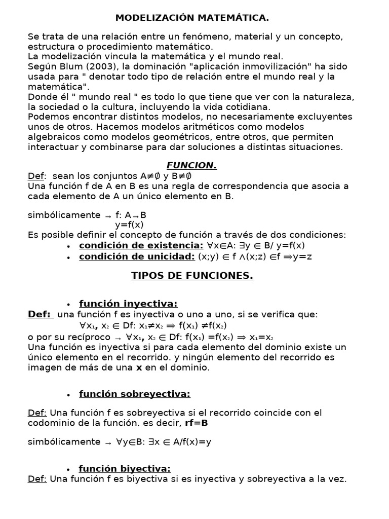 Modelización Matemática | PDF
