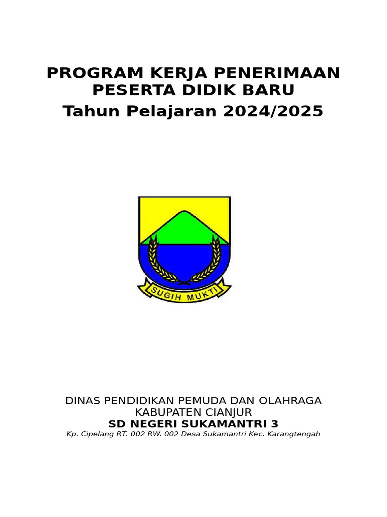 Program Kerja PPDB 2023-2024 | PDF