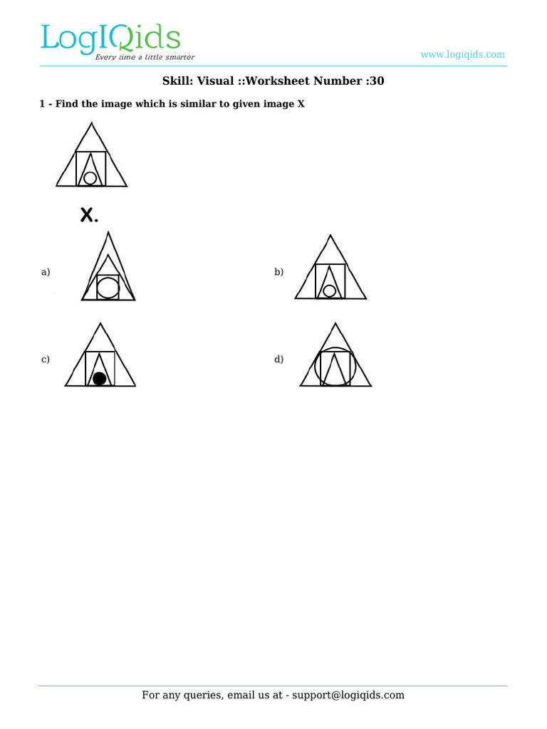 Logiqids Worksheet Sample | PDF