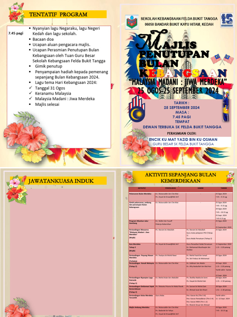 Buku Program Penutup Bulan Kebangsaan | PDF