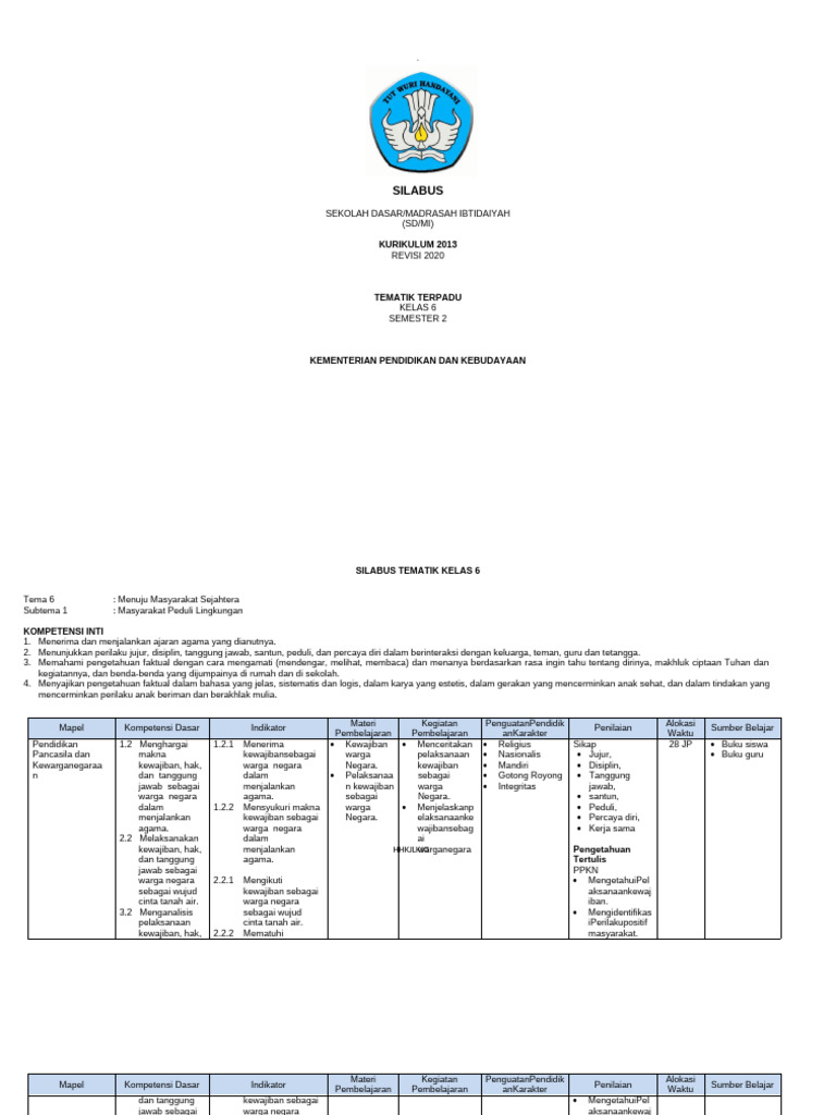 Silabus Semester 2 | PDF