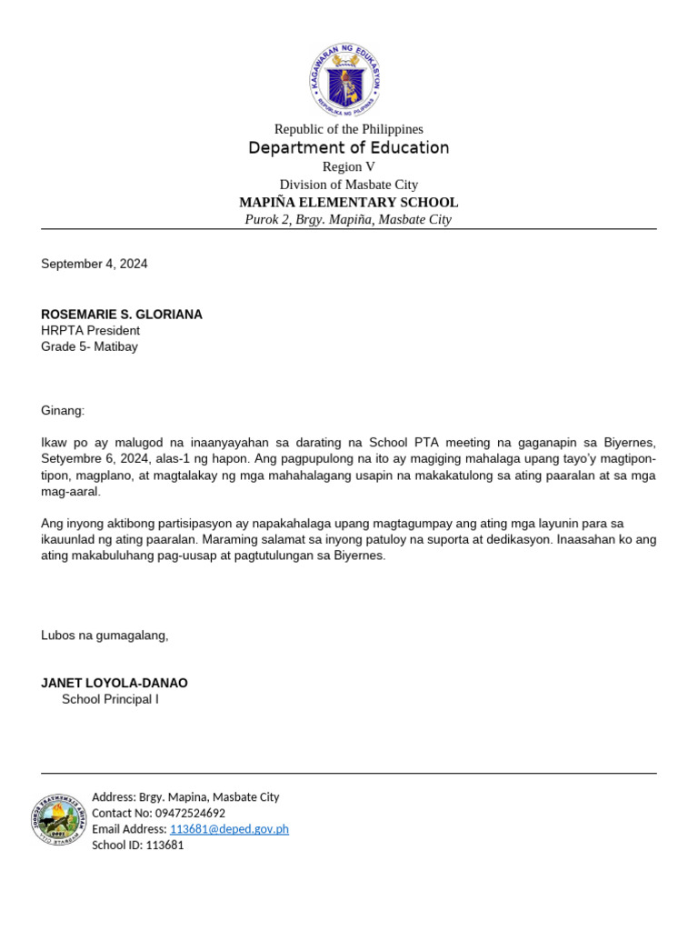 SPTA Letter | PDF