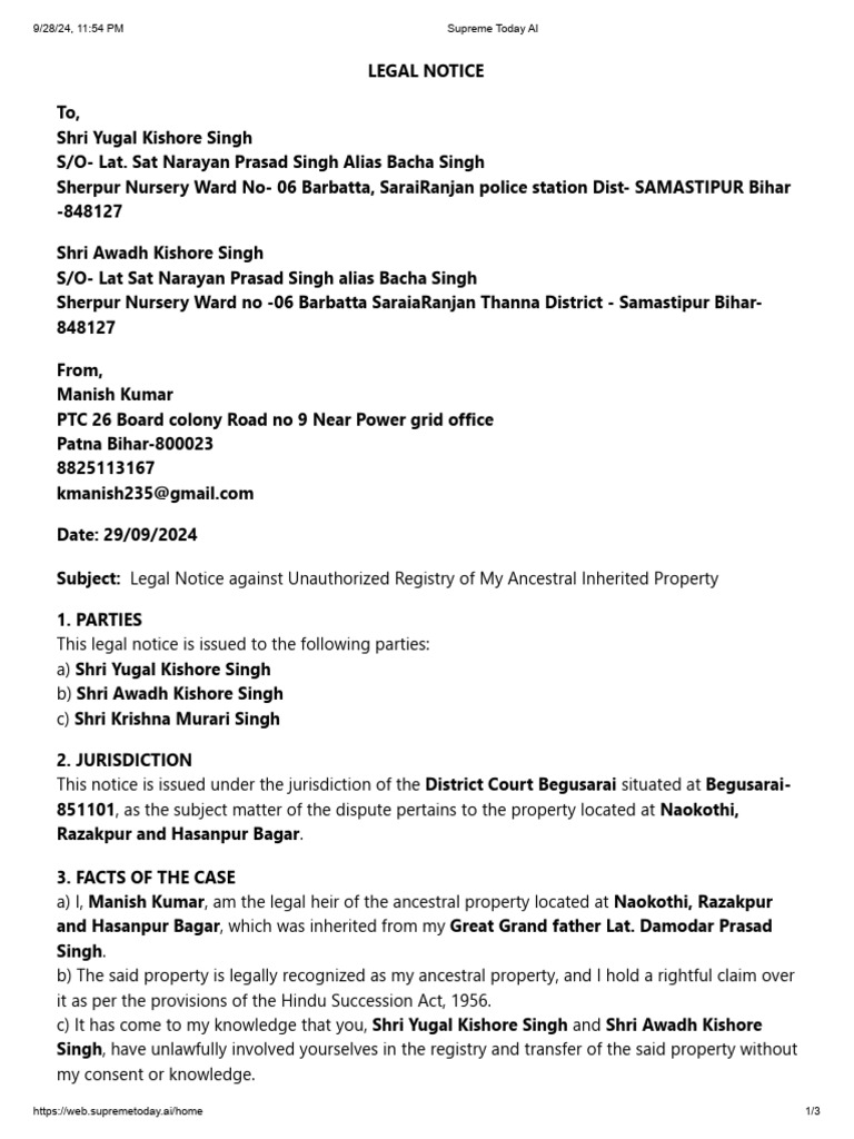Document From Dharam Narayan ??? Ab | PDF