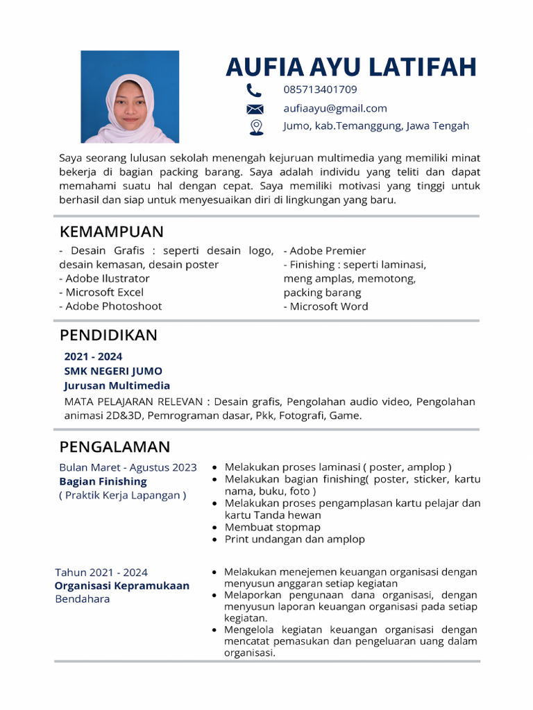 CV Lamaran Kerja | PDF