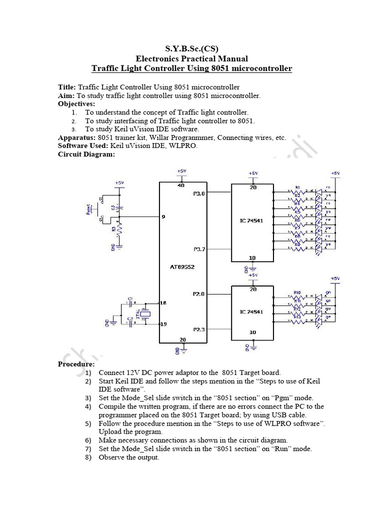 3.Traffic Light Interfacing | PDF