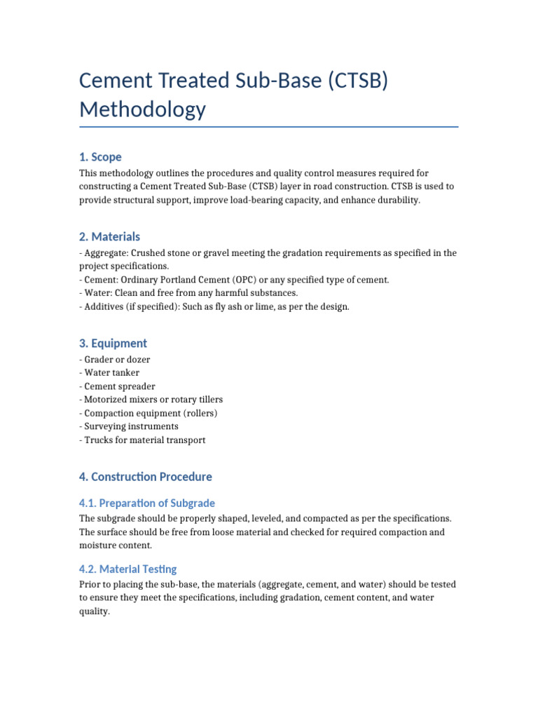 CTSB Methodology | PDF | Home & Garden