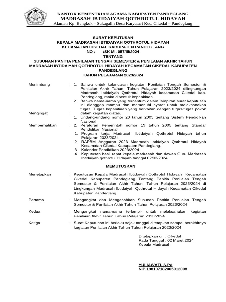 SK Uas 20202021 | PDF