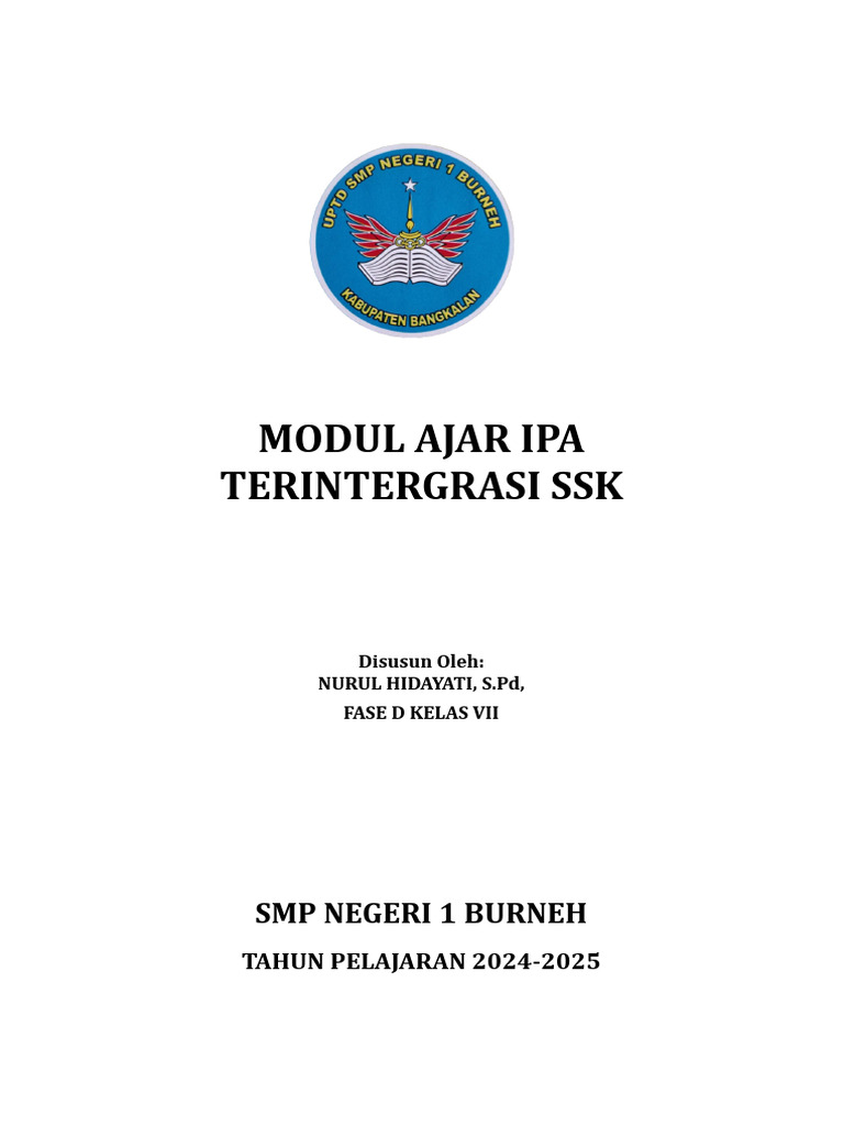 Modul Ajar IPA Ok - SSK | PDF | Wellness | Science & Mathematics
