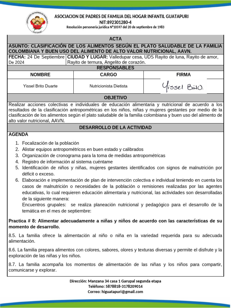Clasificación de Los Alimentos y Aavn | PDF
