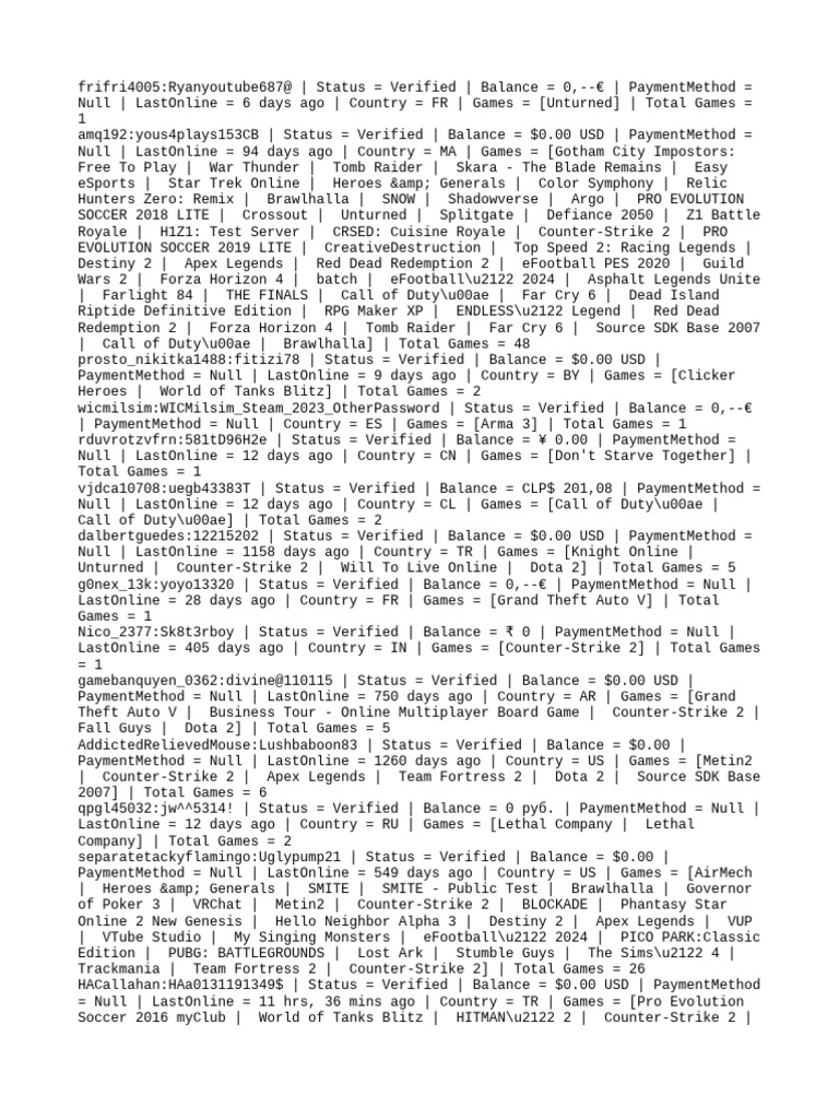 40 X Steam Accs | PDF