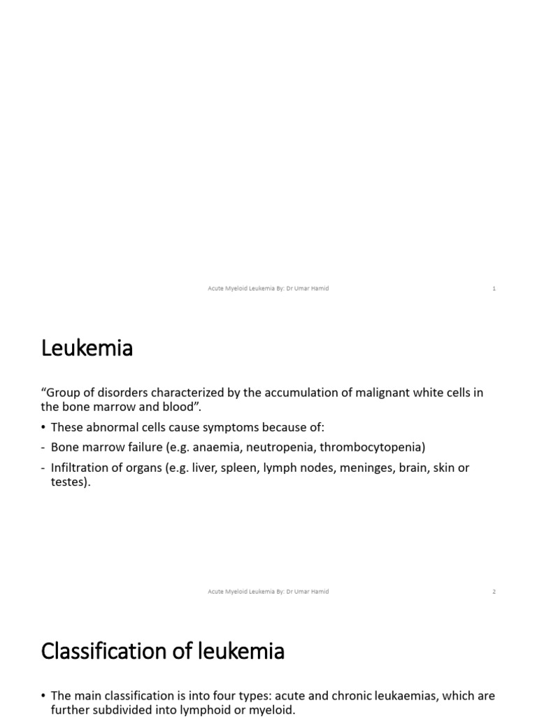 Acute Myeloid Leukemia | PDF