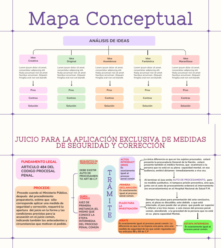 Presentación de Gráficos Visuales Ideas y Esquemas Minimalista Colorido Morado | PDF