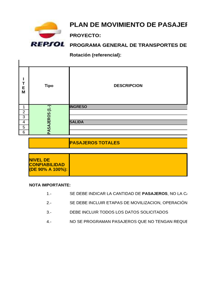 Anx 2 Movimiento Pasajeros | PDF