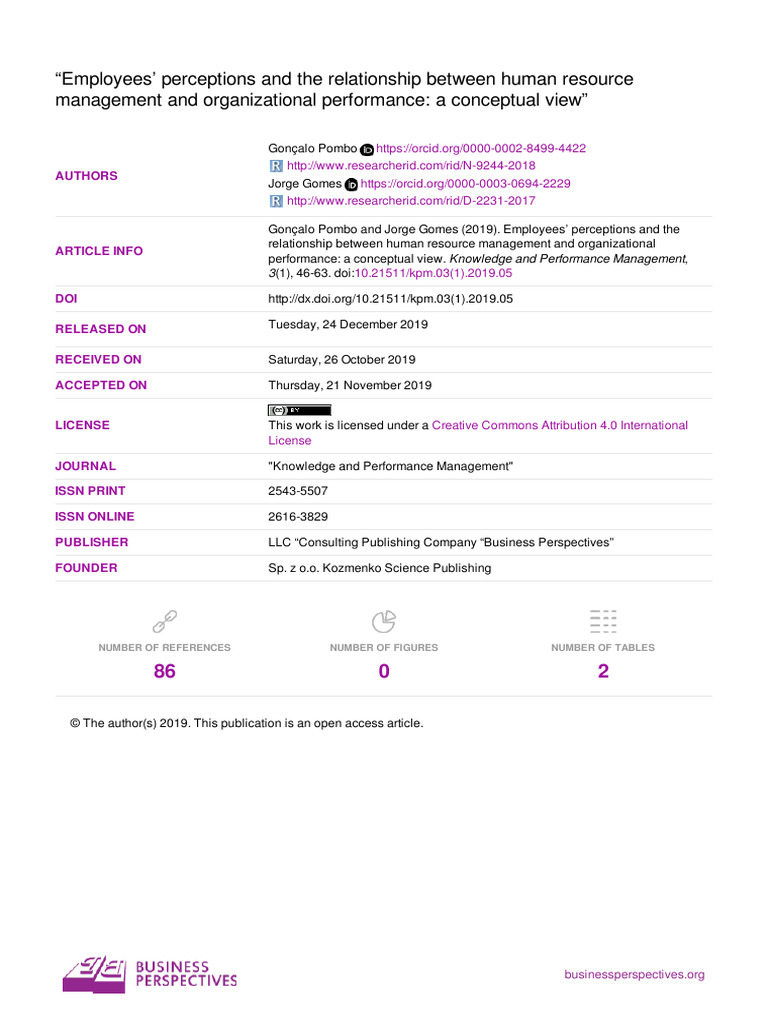 Employee Perceptions | PDF | Business | Self-Improvement