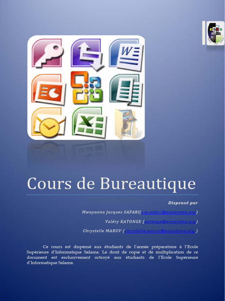 Cours de Bureautique I (Partie I & Ii) | PDF