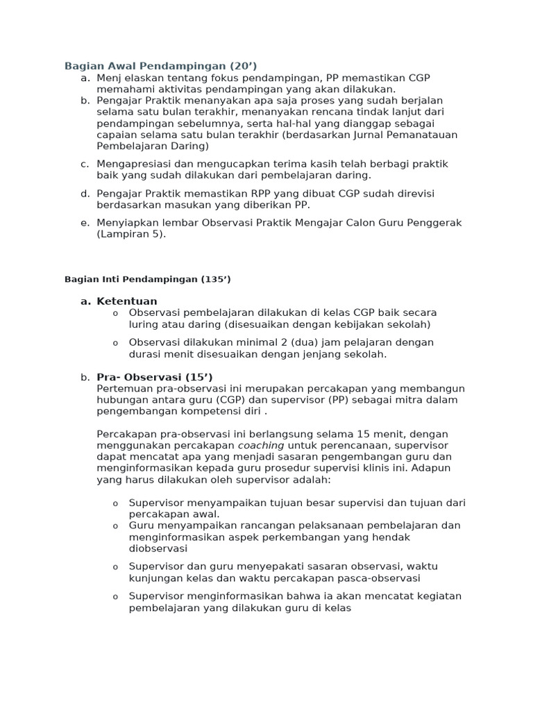 Bagian Awal Pendampingan | PDF