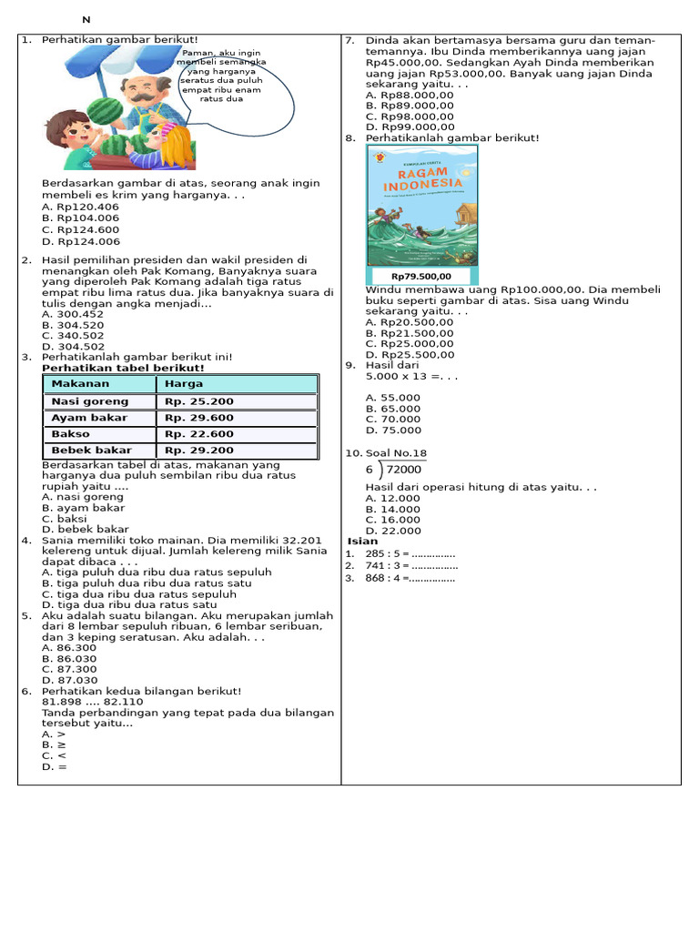 Matematika Bil Cacah | PDF
