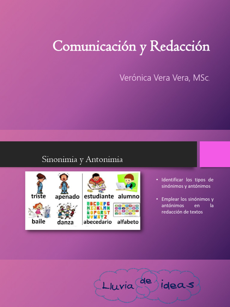 Sesion7_Sinonimos y Antonimos | PDF