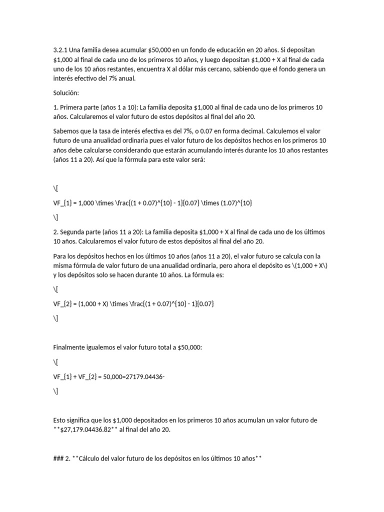 Ejercicios Mate Fin | PDF