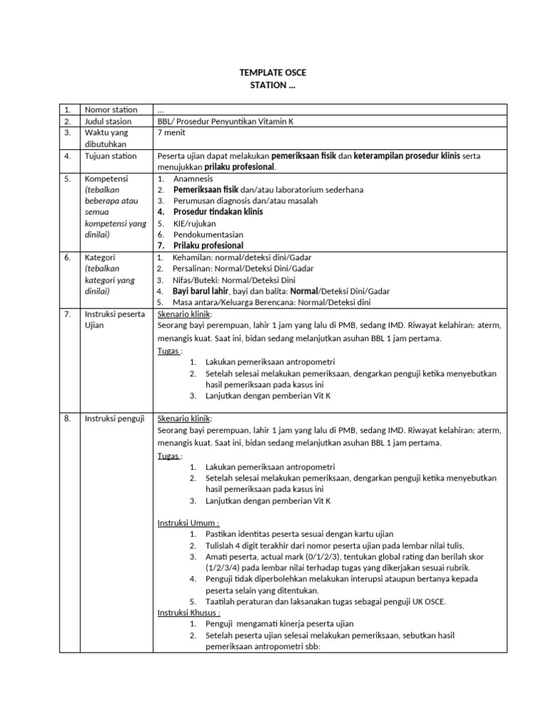 D3. 1. BBL Antropometri Dan Injeksi Vit K | PDF