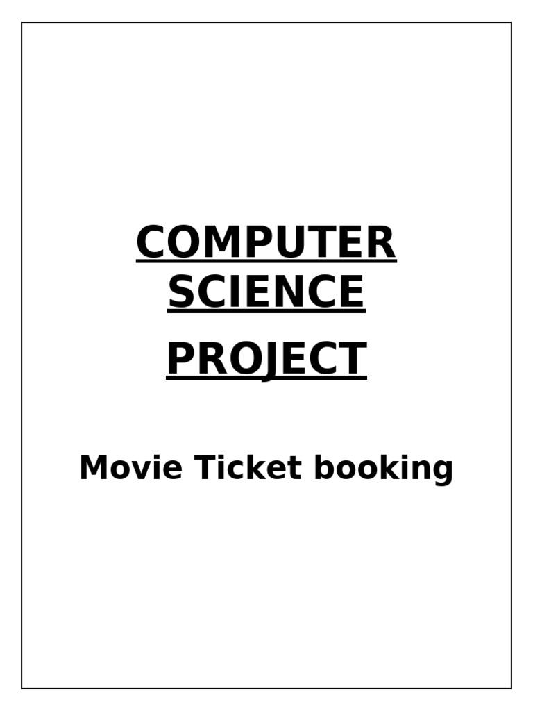 Movie Ticket Booking Divyanshu | PDF