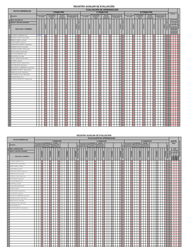 Libreta-Registro-2019-Mdo-Siagie 2a | PDF