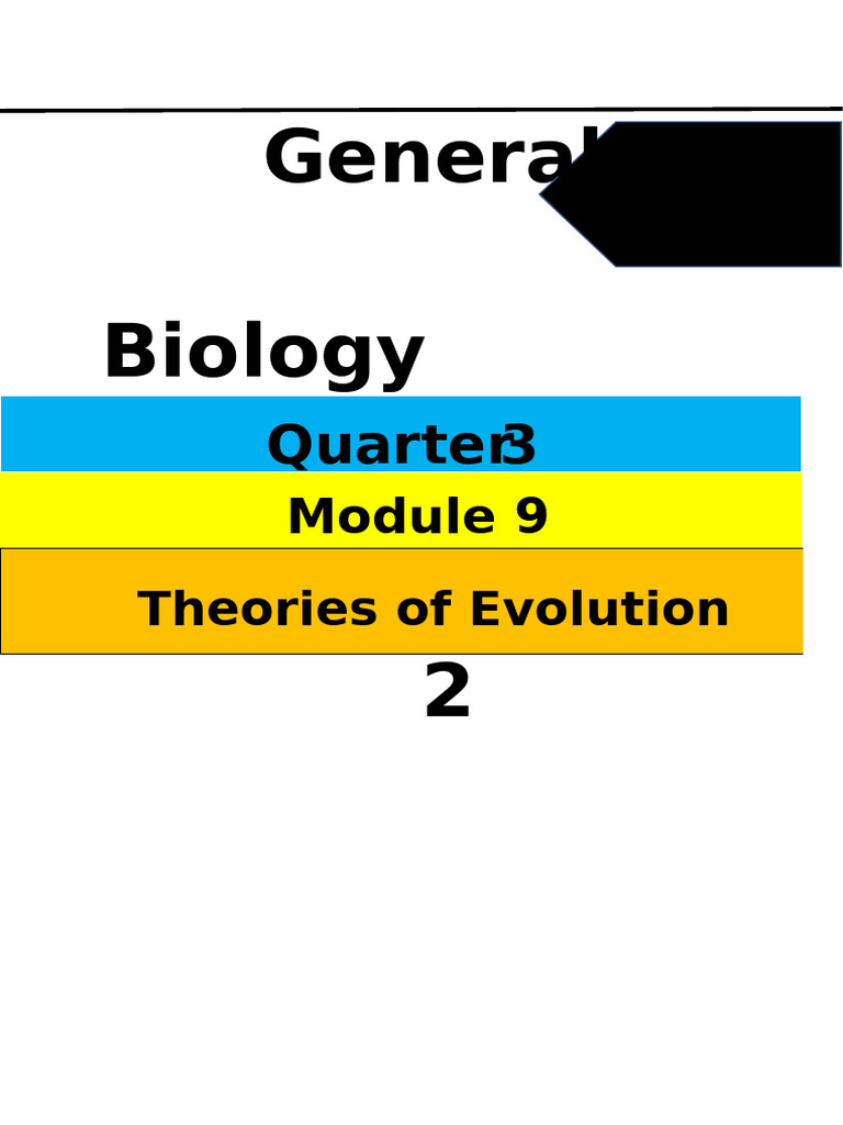GB2 Theories of EvolutionSC | PDF