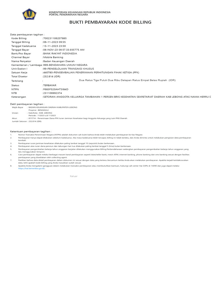 Akt 1% November Herru Dana Putra | PDF