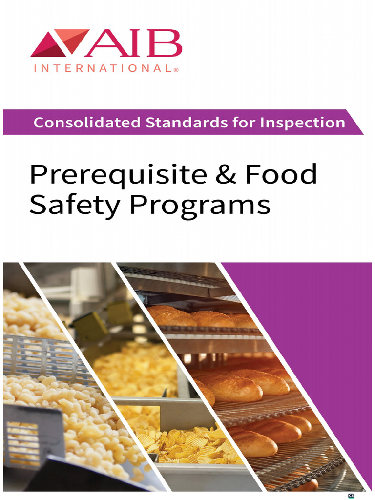 Updated PRP Requirement For Food Safety, AIBI - 240502 - 162421 | PDF