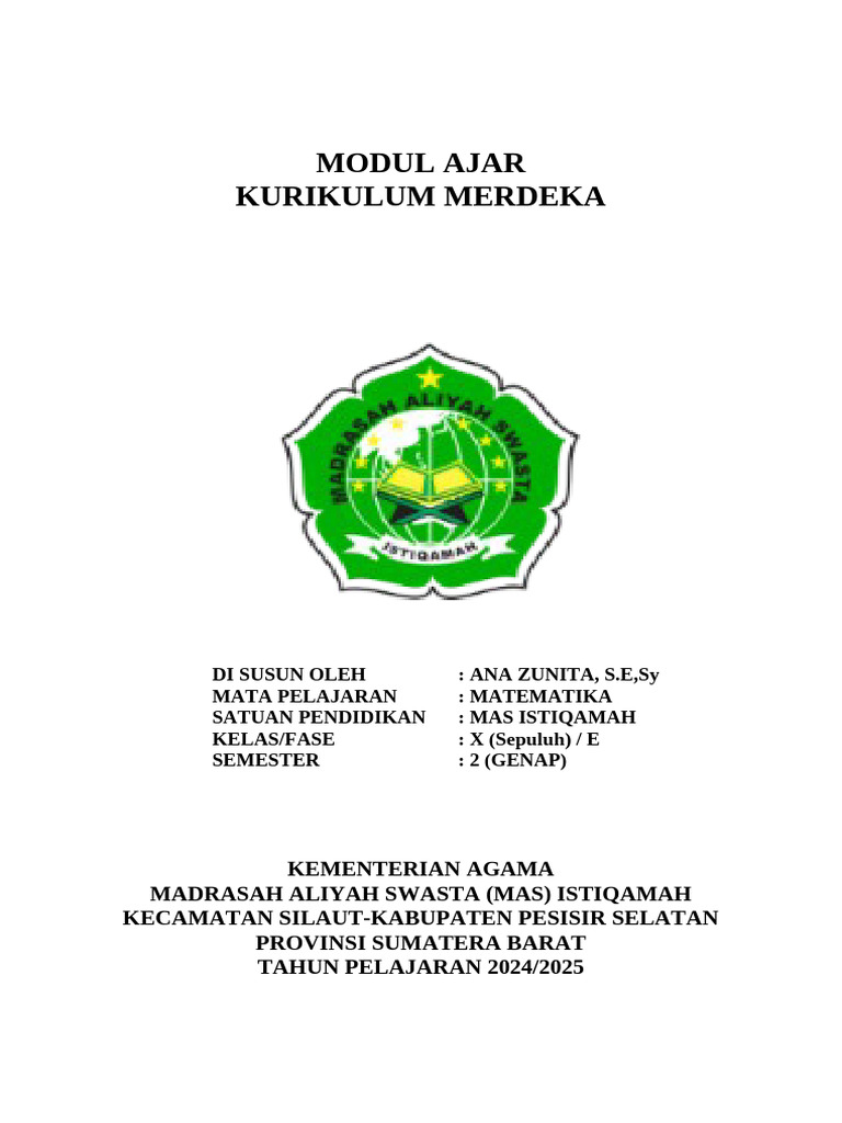Cover Modul Ajar | PDF