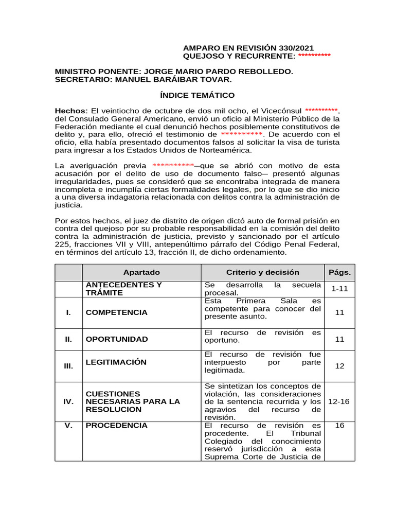 ENGROSE - JMPR - AR 330-2021 (Taxatividad de Hipótesis Del Delito ...