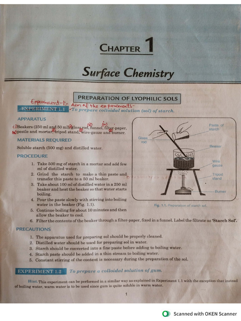 Chemistry Practical of Class XII | PDF