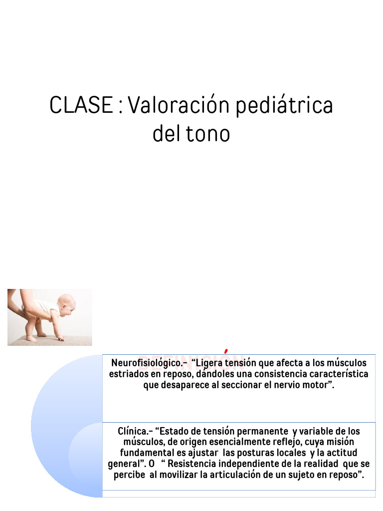 Valoración del Tono Muscular en Niños | PDF