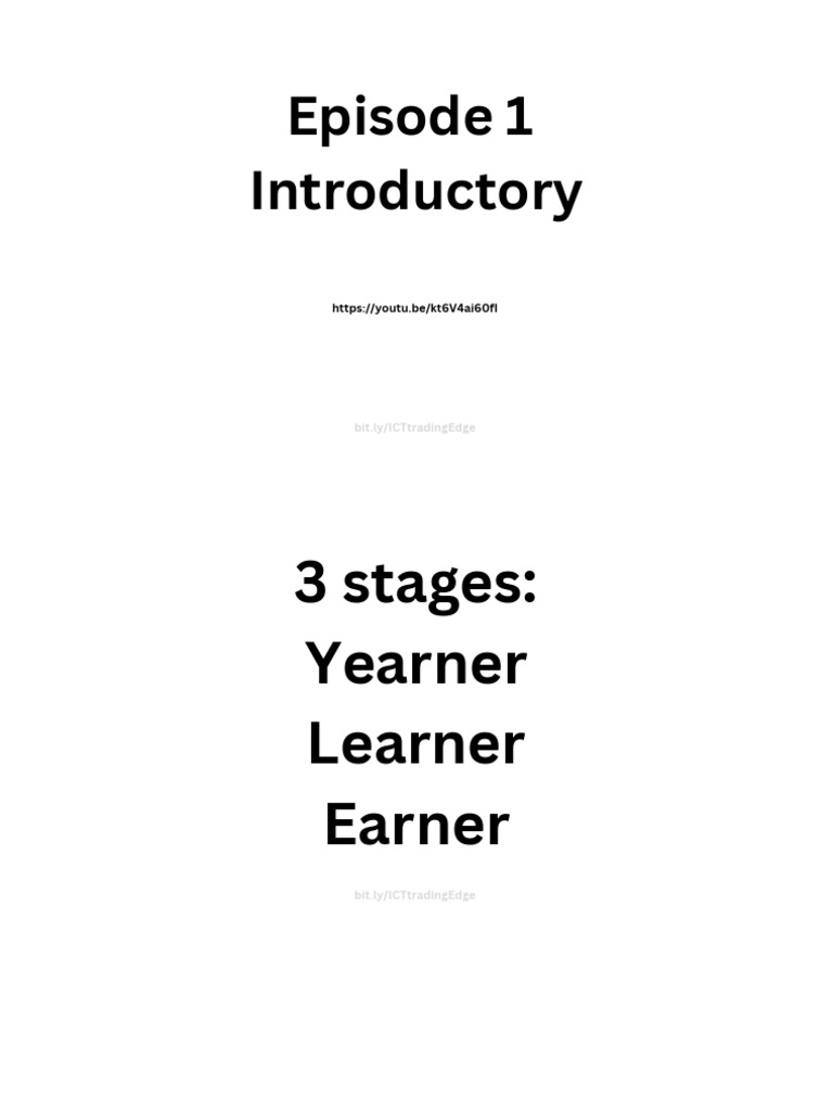 3 Stages Yearner Learner Earner | PDF