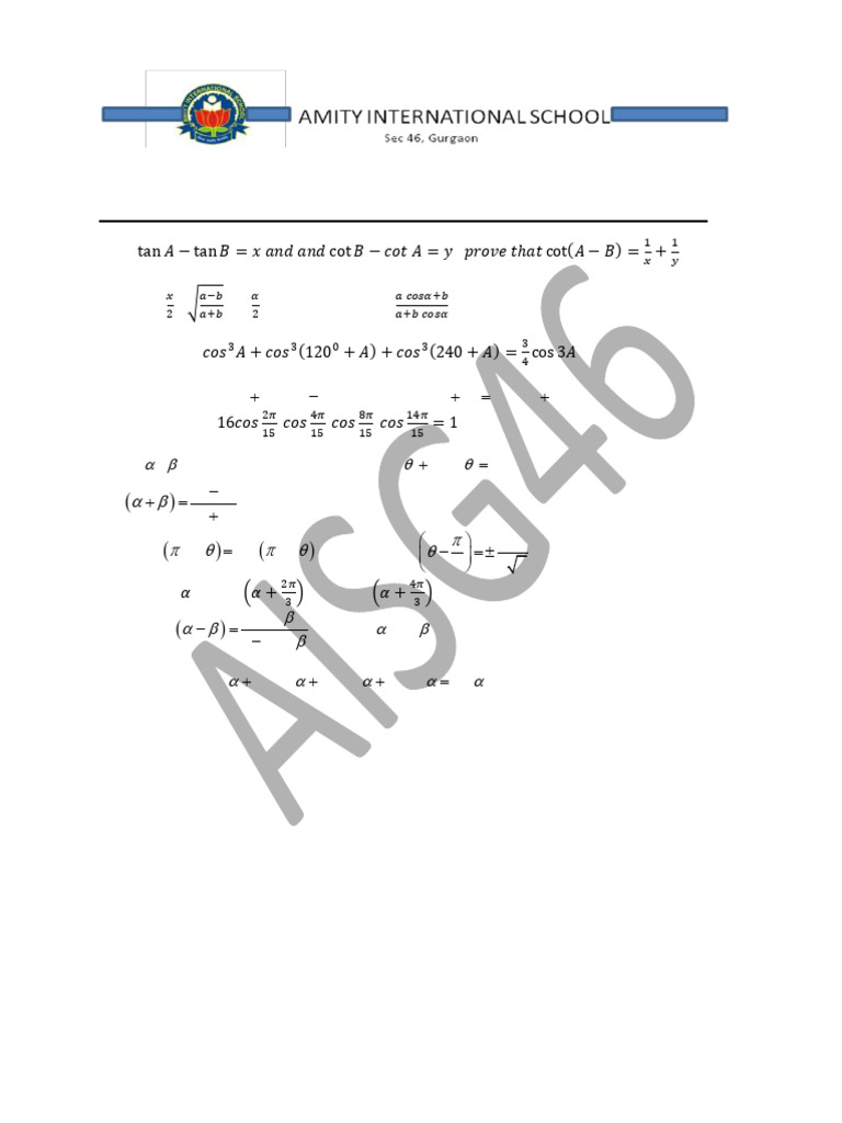 HLP _ CH3_TRIGONOMETRY CLASS 11 | PDF