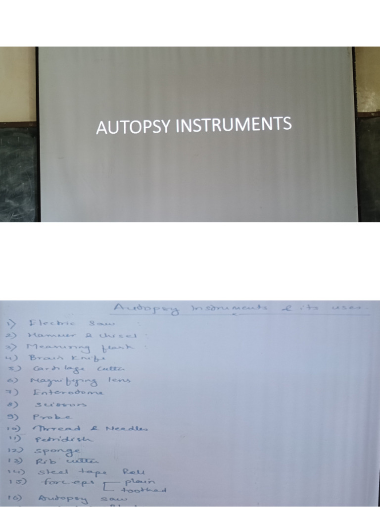 Autopsy Instrument FMT | PDF