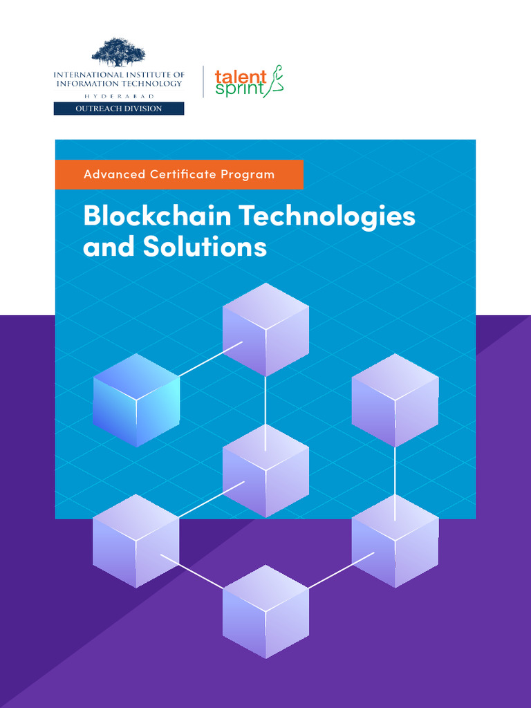 Iiit Ts Blockchain Brochure | PDF