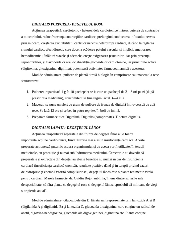 Digitalis Purpurea | PDF