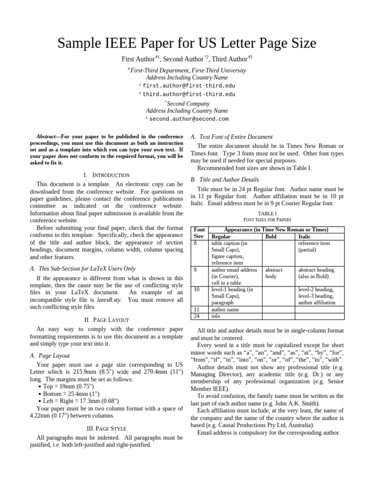 Ieee Paper Word Template Letter v3 | PDF