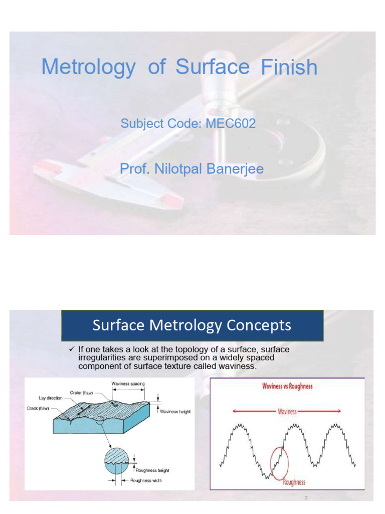 Surface Roughness | PDF