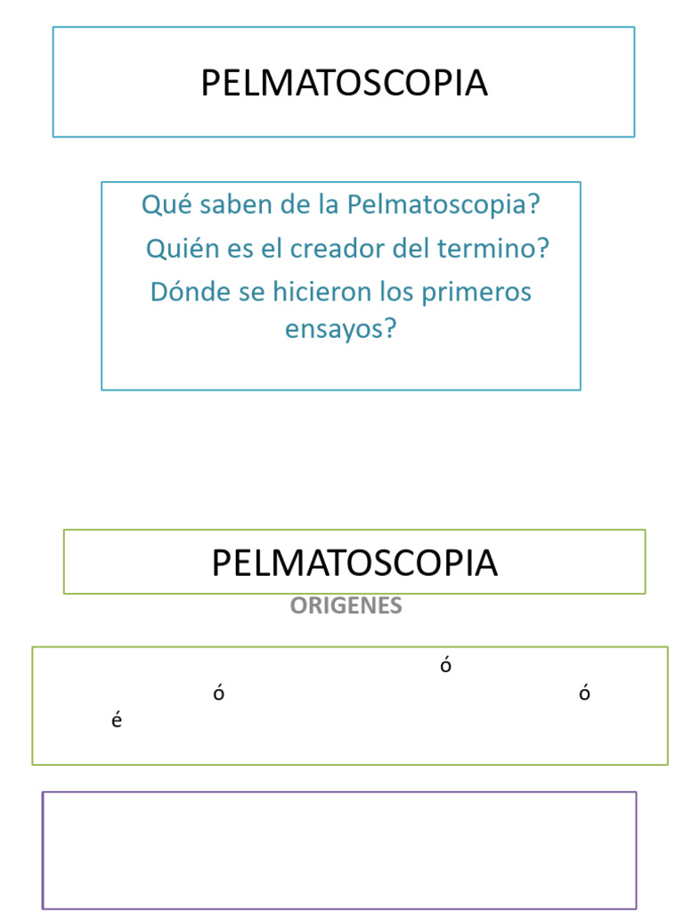 Pelmatoscopia 4 | PDF