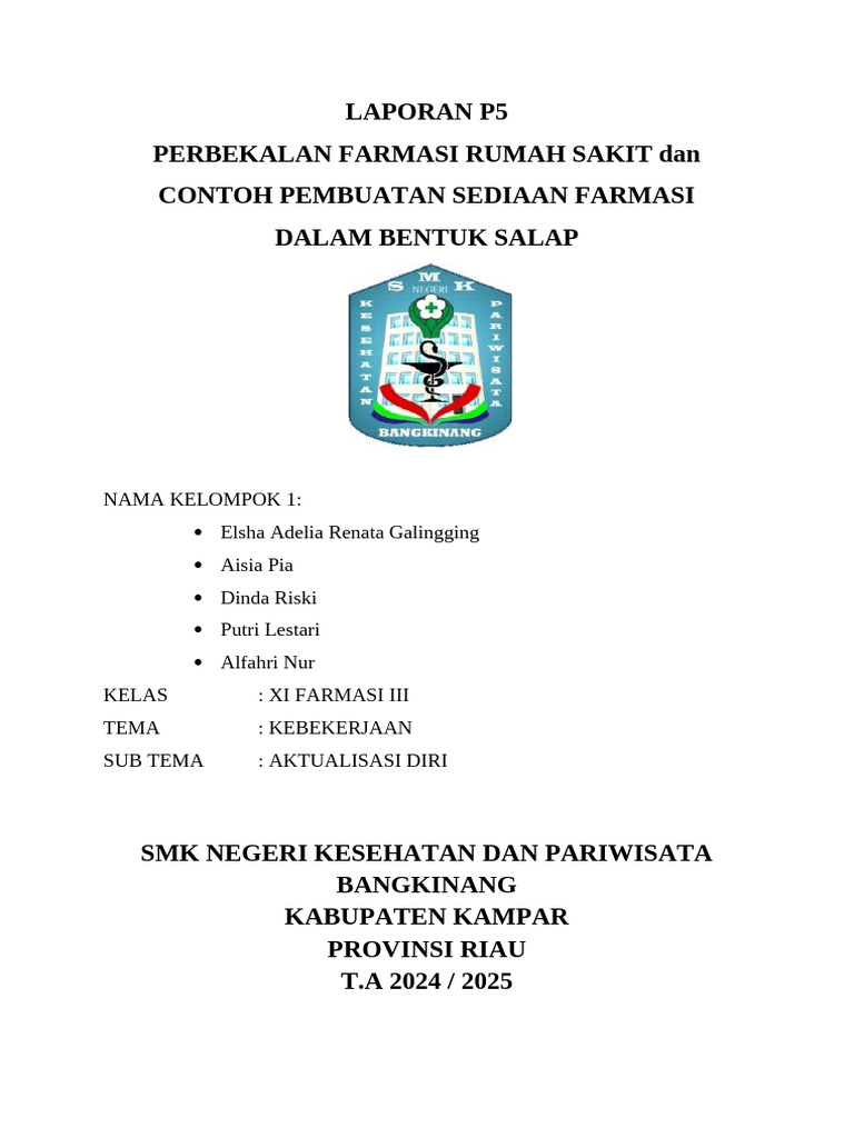 Laporan P5 Elsha | PDF