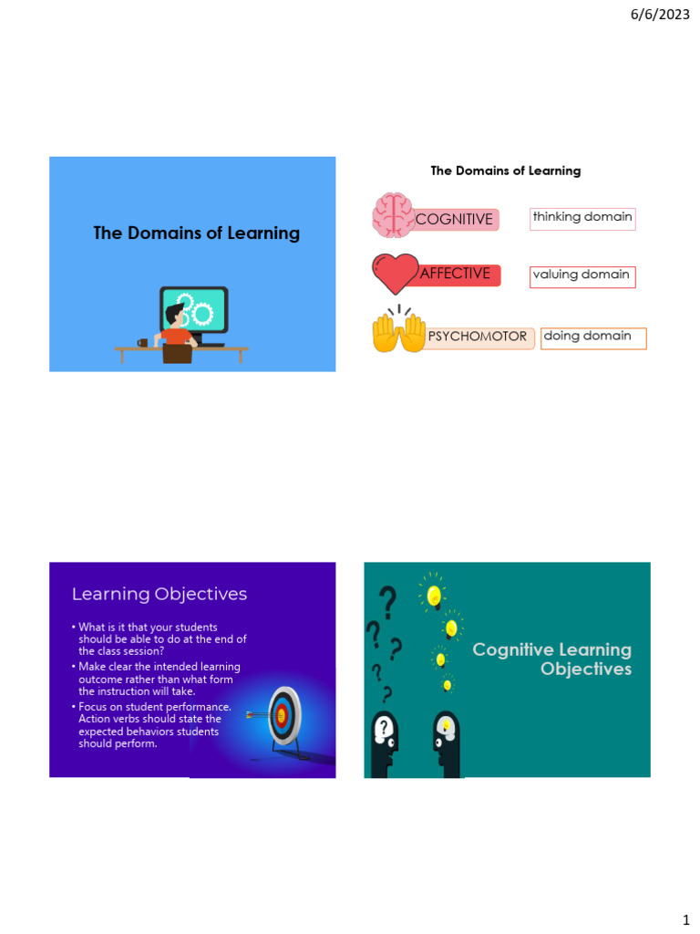 Writing Learning Objectives in Values Education 1 | PDF