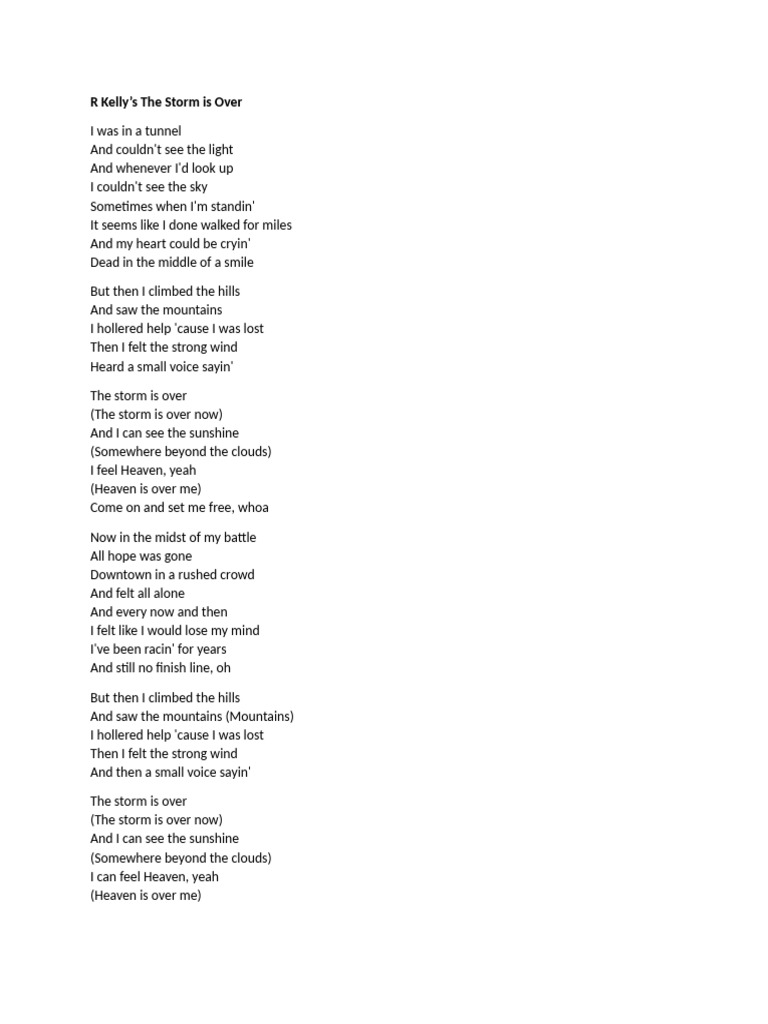 Storm Is Over | PDF | Poetry