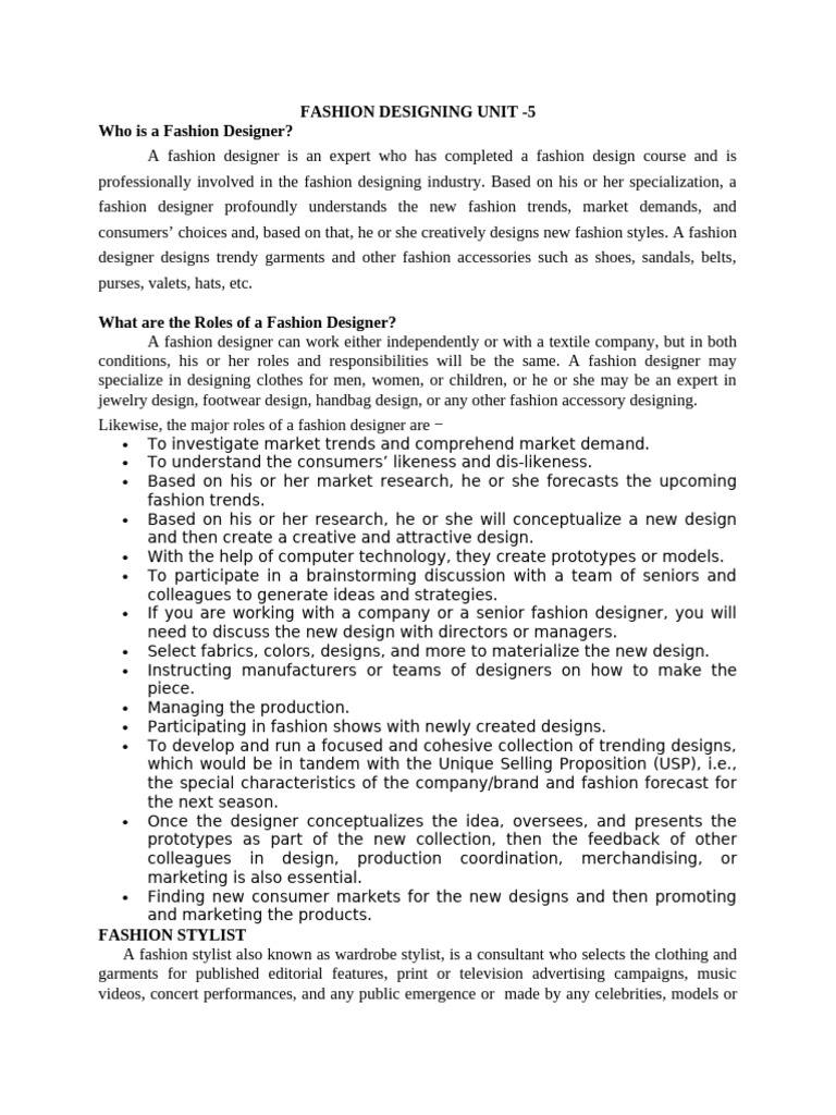 unit 5 fd notes | PDF