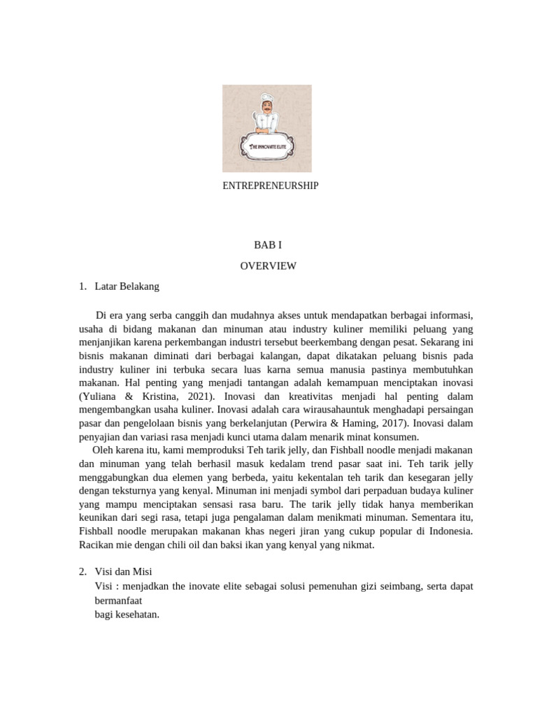 Entrepreneurship Proposal | PDF
