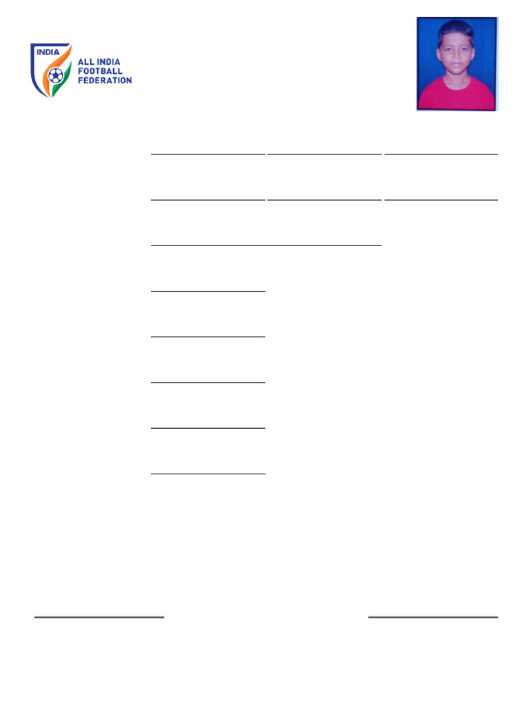 AIFF Parental Consent Form 2023-24 | PDF
