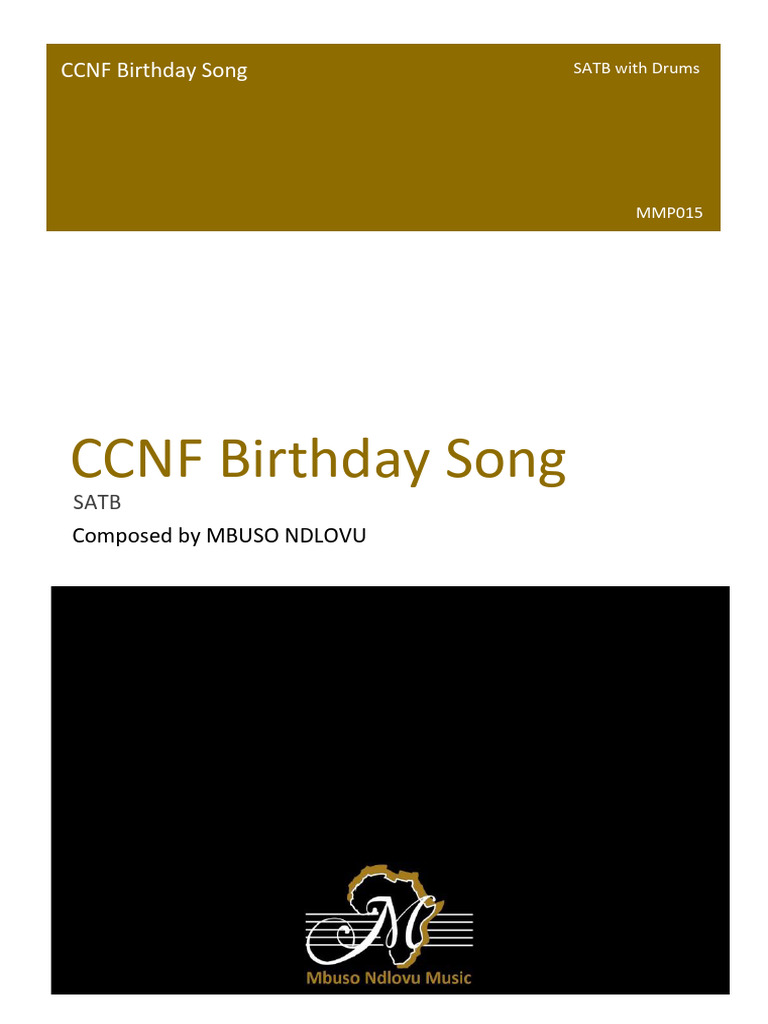 MMP015 - CCNF Birthday Song (Gmaj) | PDF